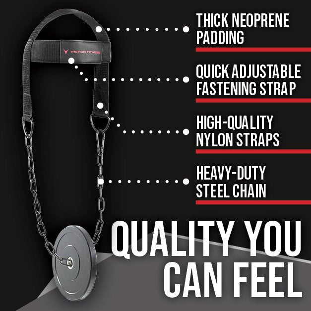 Weight Lifting Padded Neck Head Harness – Victor Fitness